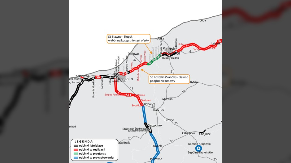 Droga S6: wiemy, kiedy "ekspresówka" połączy Koszalin ze Sławnem [MAPA ...