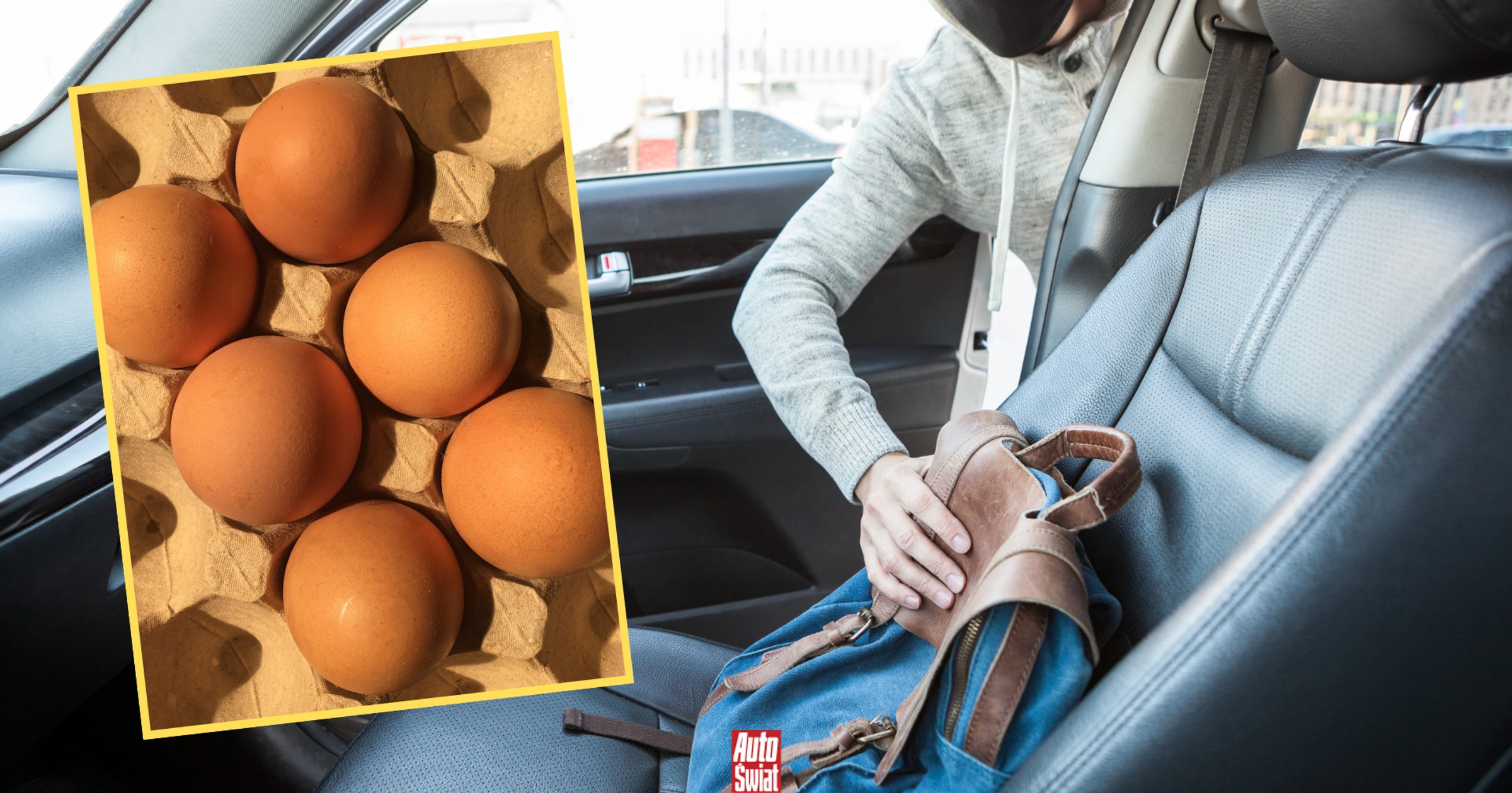 Widzisz rozbite jajko na szybie? Nie wysiadaj z samochodu, bo cię okradną