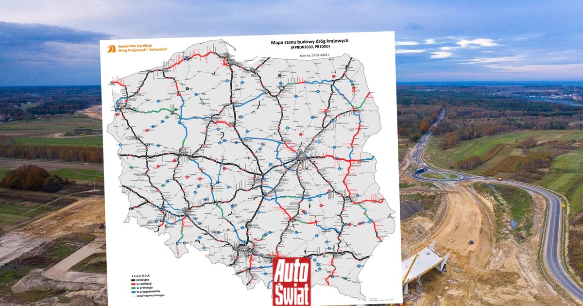 Nowe drogi w Polsce. Drogowcy ujawnili plany [MAPA] - Auto Świat
