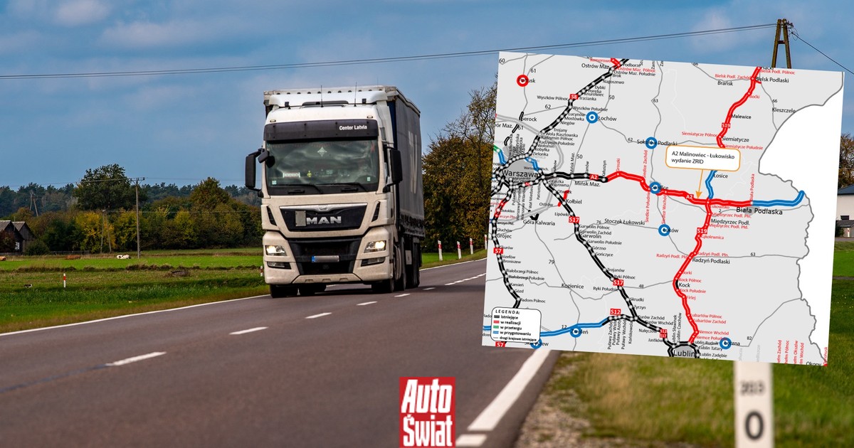 Autostrada A2 na wschód od Warszawy. Kiedy będzie gotowa? [MAPA] - Auto ...