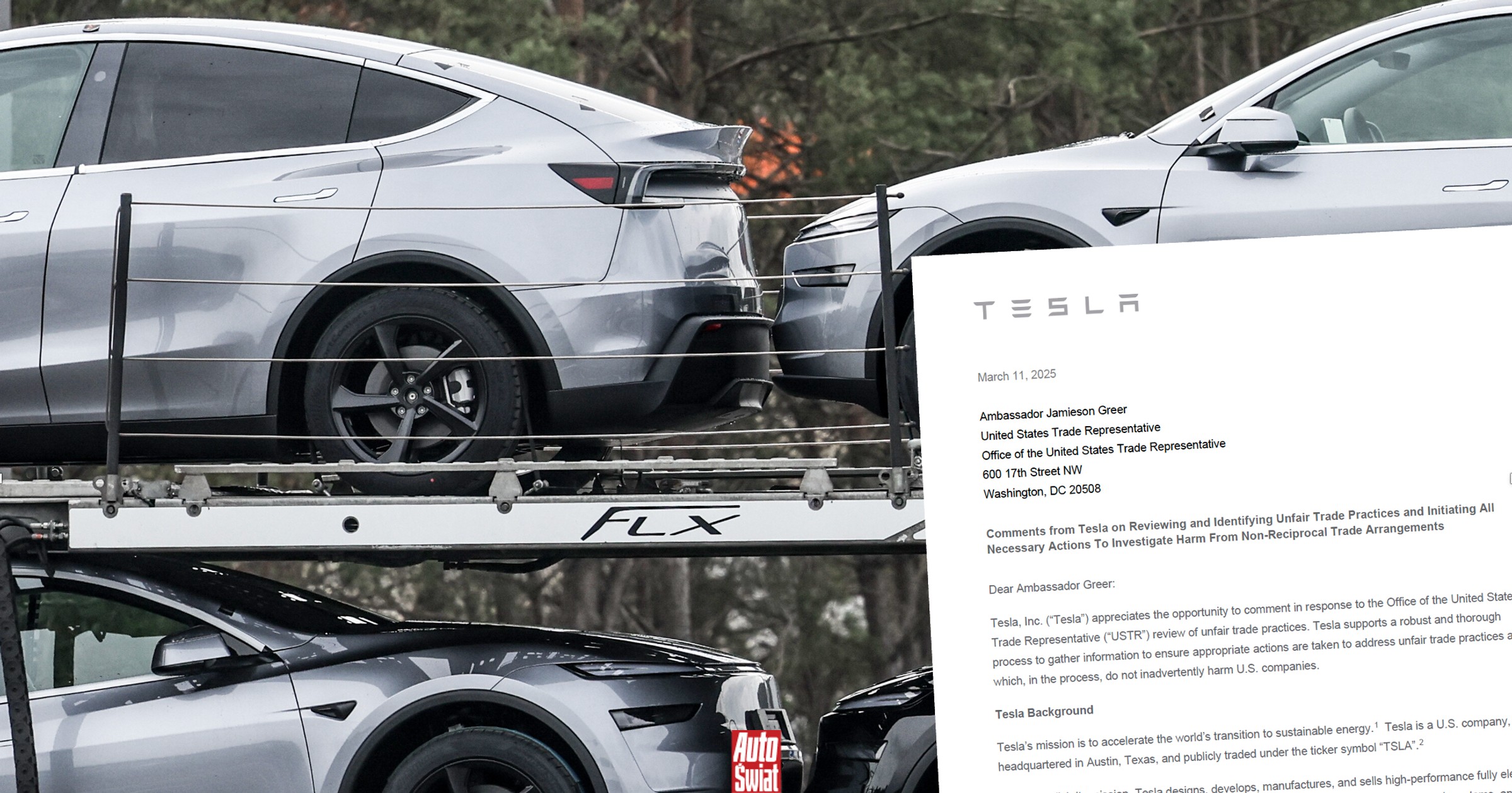 Tesla boi się ceł odwetowych nakładanych na USA i... pisze list - Auto ...