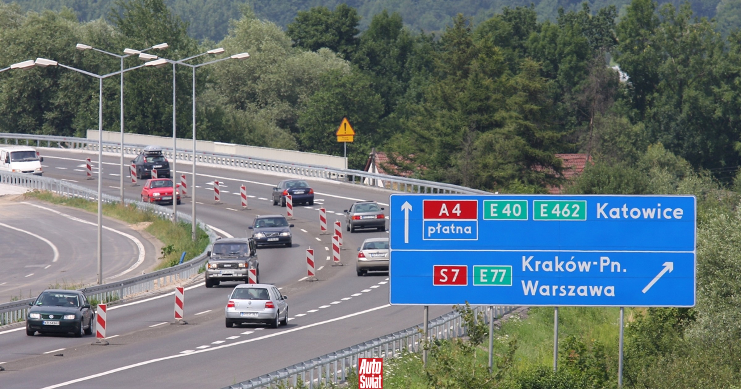 Nowe odcinkowe pomiary prędkości na autostradzie A4. Będzie ich aż sześć