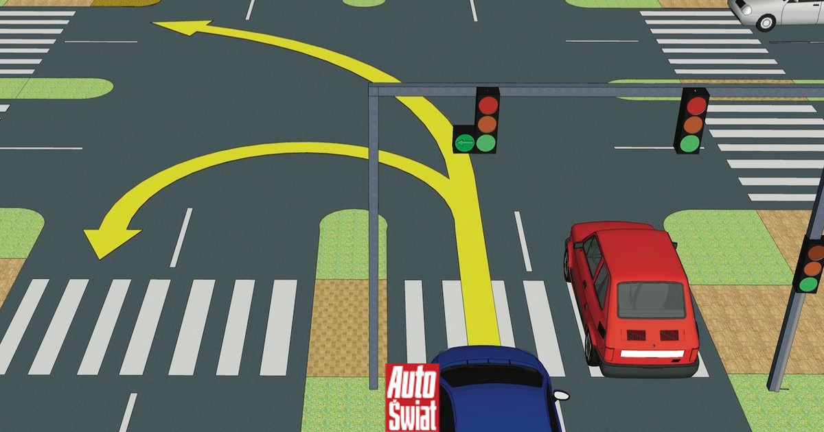 Sygnalizator i strzałka w lewo: kierowcy nie wiedzą, czy wolno zawracać ...