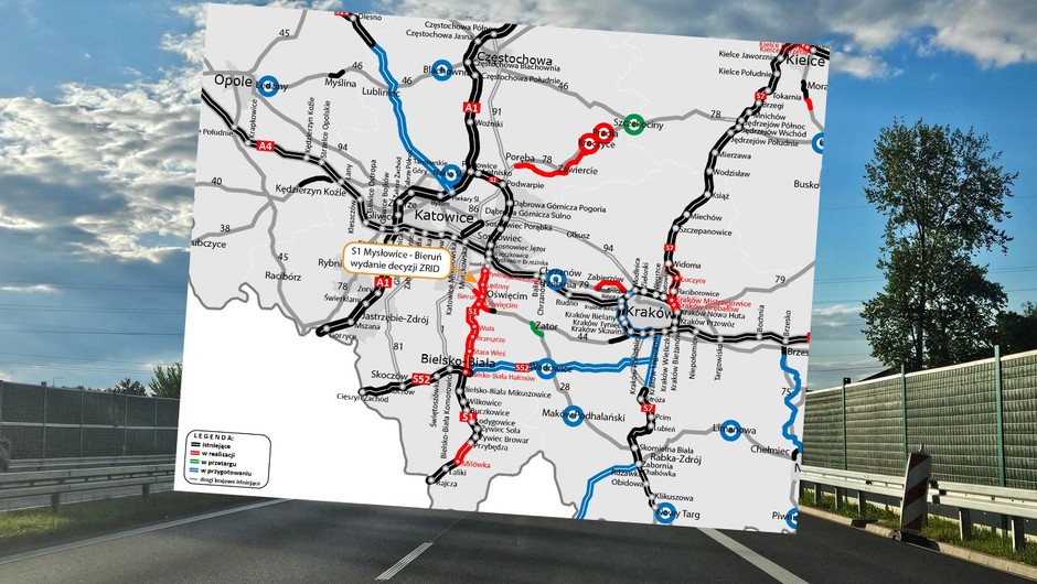 Droga ekspresowa S1 będzie dłuższa. Można budować fragment trasy z Mysłowic do Bierunia - Auto Świat
