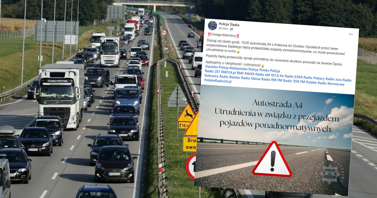 Powódź w Polsce. Możliwe utrudnienia na A4. Powodem przejazd ciężkiego ...