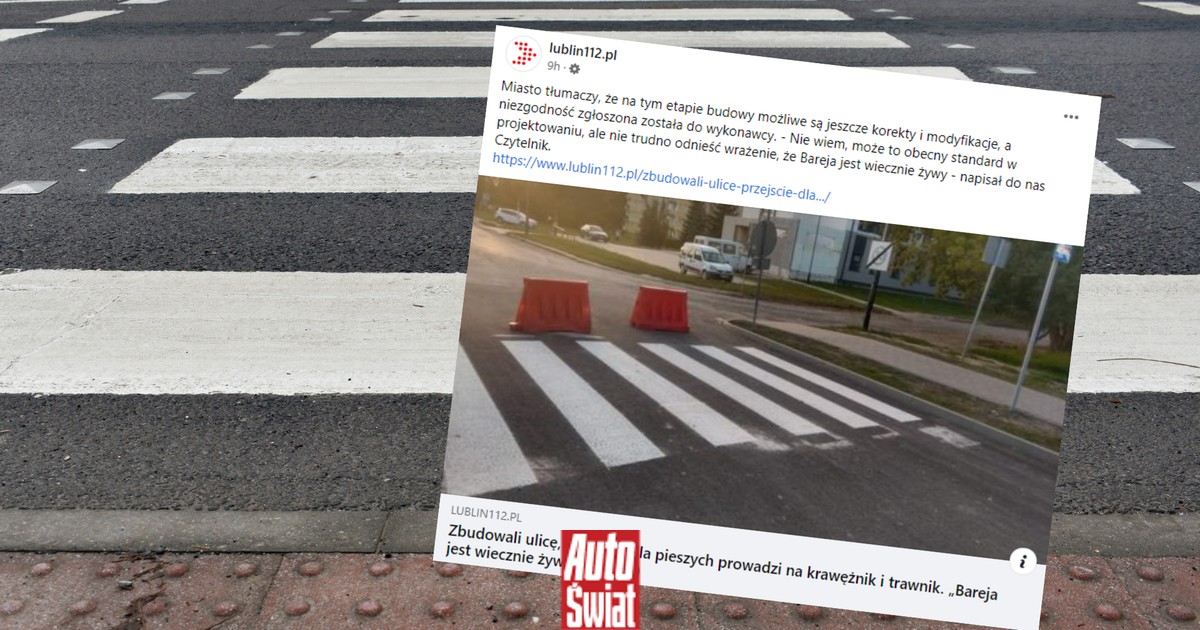 Lublin: Nie wytrzymał, gdy zobaczył nowe przejście dla pieszych. "Bareja jest wiecznie żywy ...